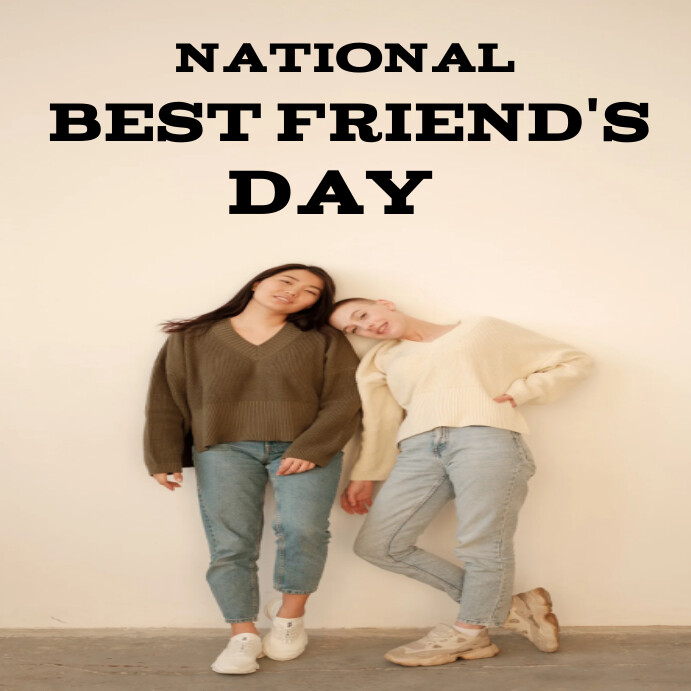 National Best Friend day template | PosterMyWall