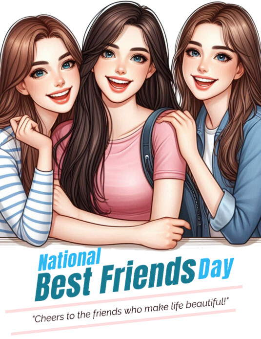 National best friends day Template | PosterMyWall