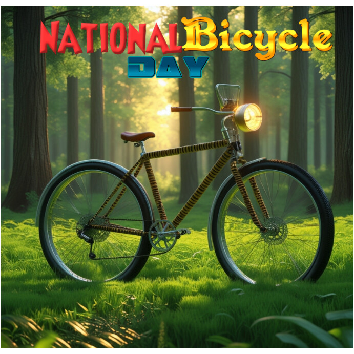 Copy of National Bicycle Day | PosterMyWall