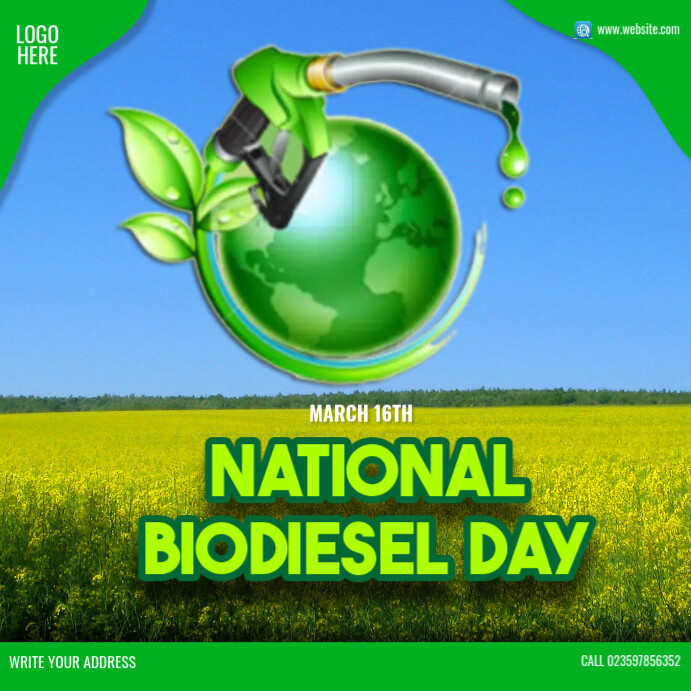 Plantilla de national biodiesel day | PosterMyWall