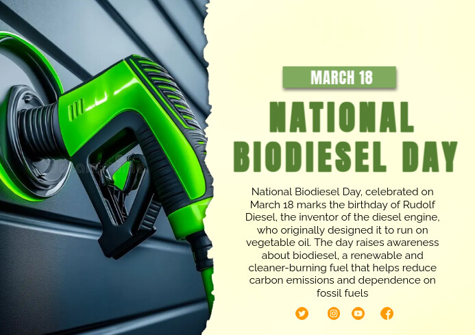 NATIONAL BIODIESEL DAY Template | PosterMyWall