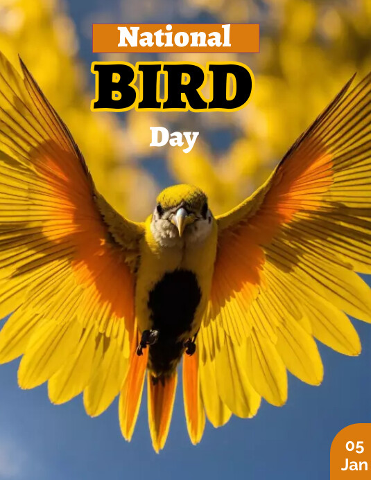 Copy of National Bird's Day | PosterMyWall