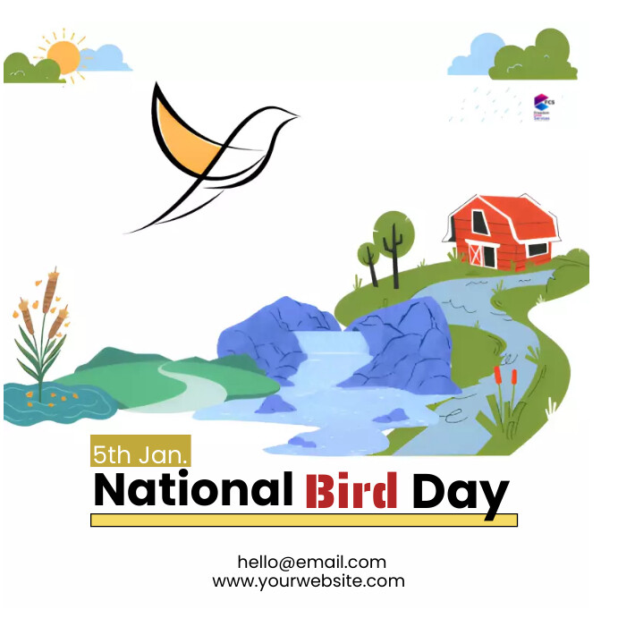 Plantilla de National Bird Day | PosterMyWall