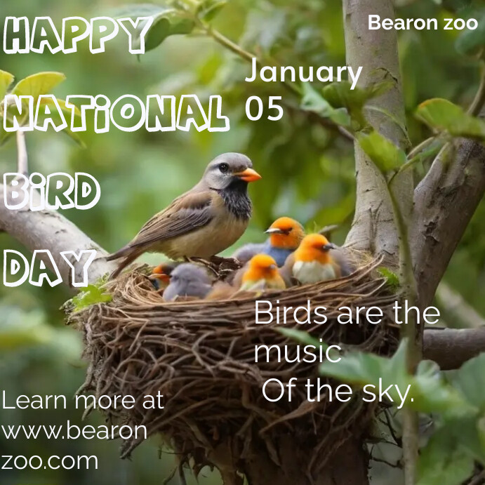 Copy of National bird day flyer template | PosterMyWall