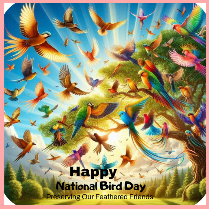 National Birds Day Template | PosterMyWall