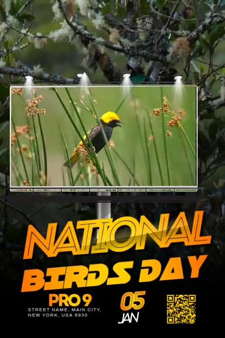 Plantilla de National Birds Day Video | PosterMyWall