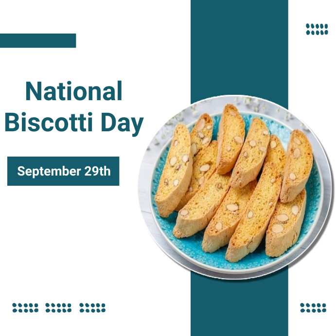 Copy of national biscotti day | PosterMyWall