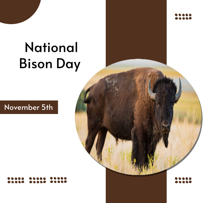 national bison day Template | PosterMyWall
