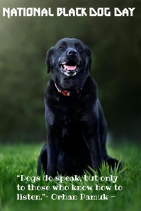 National black Dog Day Template | PosterMyWall
