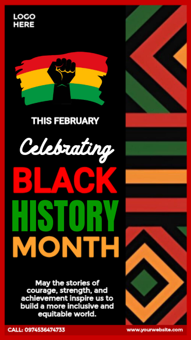 National Black History Month Adv Template | PosterMyWall