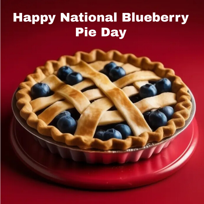 National Blueberry Pie Day Template | PosterMyWall