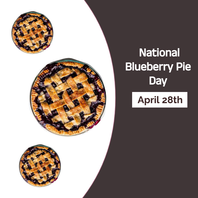 Plantilla de national blueberry pie day | PosterMyWall