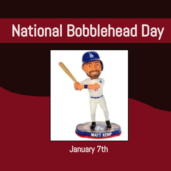 national bobblehead day Template | PosterMyWall