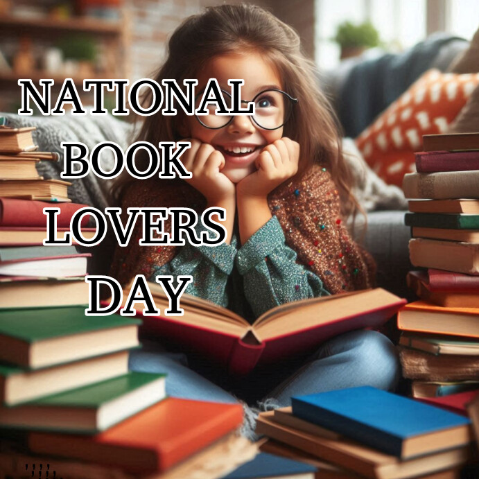 Plantilla de National book lovers day poster design | PosterMyWall