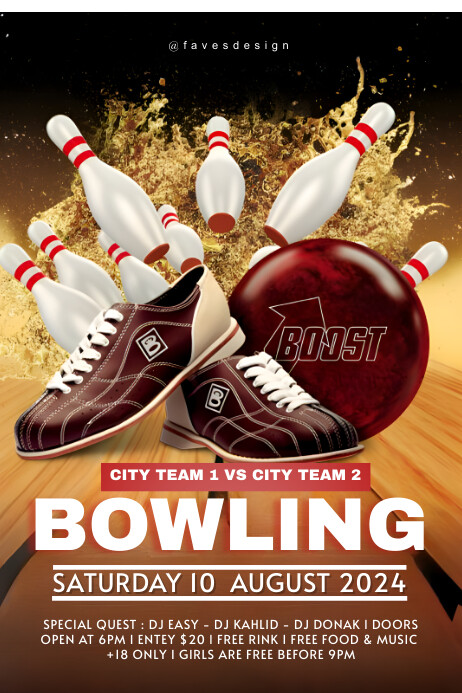 National Bowling Day Template | PosterMyWall