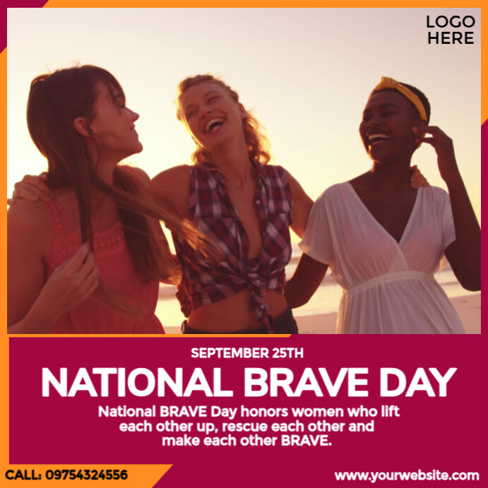 National BRAVE Day Template | PosterMyWall
