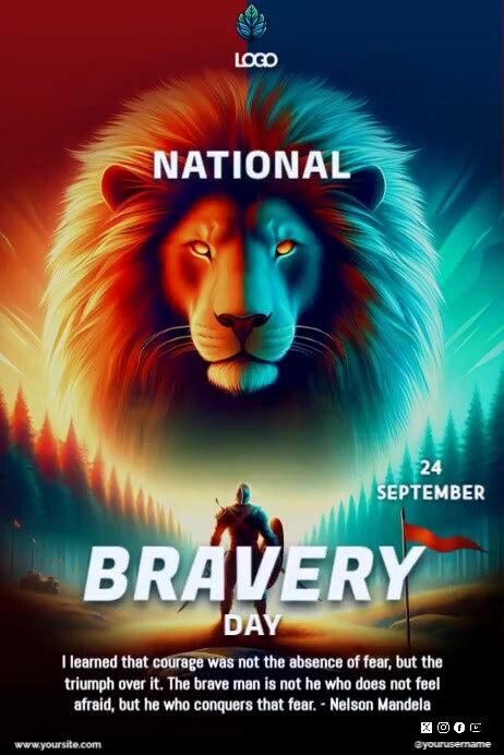 National Bravery Day Template | PosterMyWall