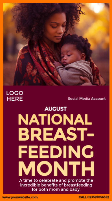 National Breastfeeding Month Design Template | PosterMyWall