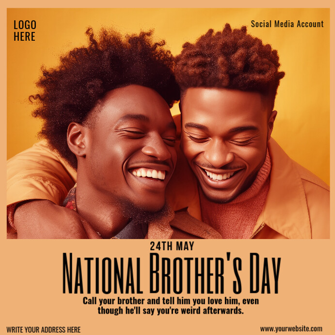national brother's day Template | PosterMyWall