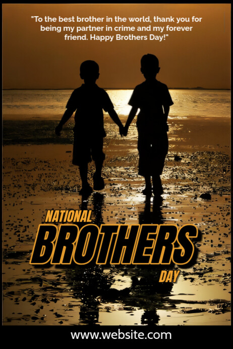 National brothers day Template | PosterMyWall