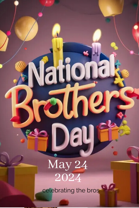 National Brothers Day Template | PosterMyWall