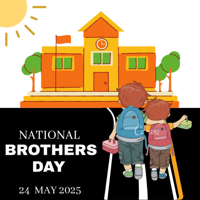 Modèle National brothers day Instagram post design template | PosterMyWall
