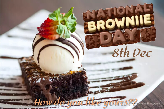 National brownie day Template | PosterMyWall