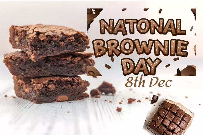 National brownie day Template | PosterMyWall
