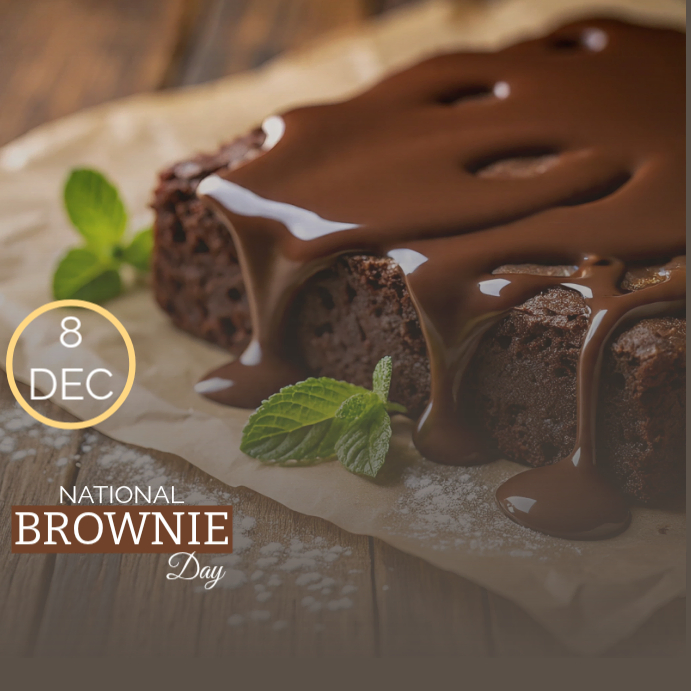 National Brownie Day Template | PosterMyWall