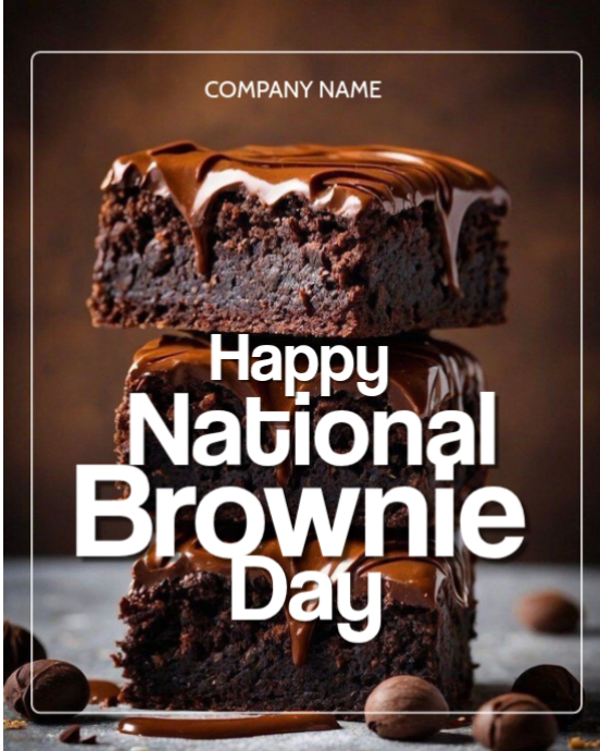 National brownie day flyer template | PosterMyWall