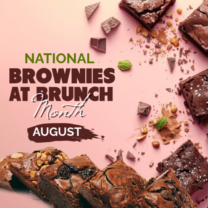 National Brownies At Brunch Instagram Post Template | PosterMyWall
