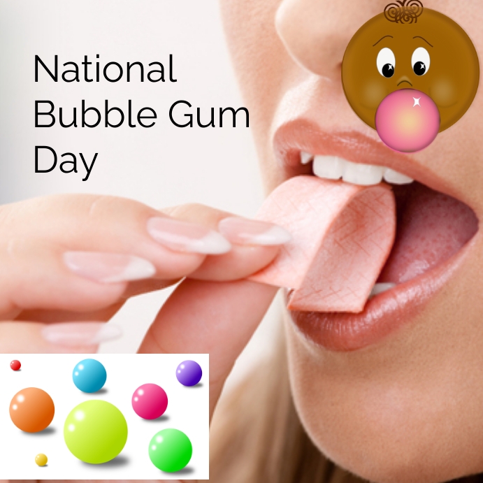 National bubble gum day Instagram post Template | PosterMyWall
