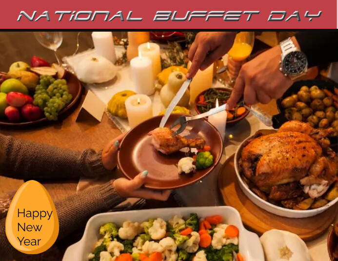 National Buffet Day Template | PosterMyWall