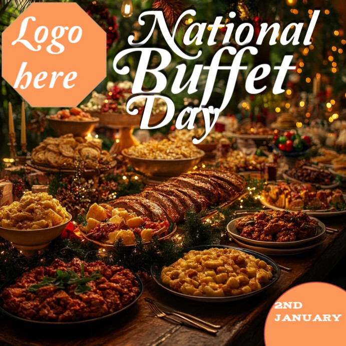 National buffet day Template | PosterMyWall