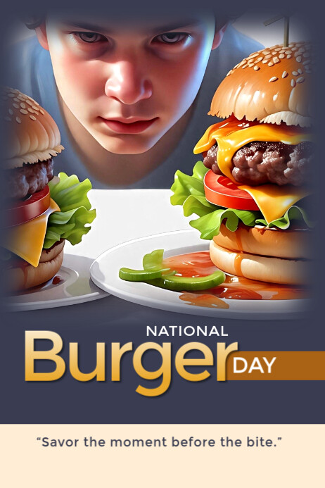 National Burger Day Template | PosterMyWall