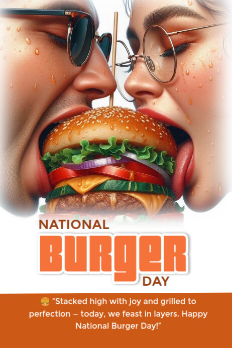 Plantilla de NATIONAL BURGER DAY | PosterMyWall