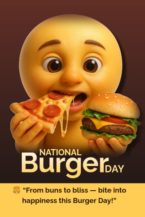 National burger day Template | PosterMyWall