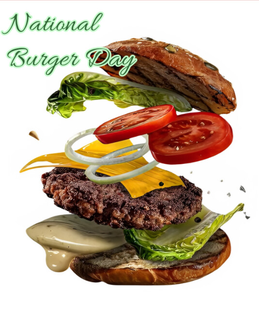 National Burger Day template | PosterMyWall