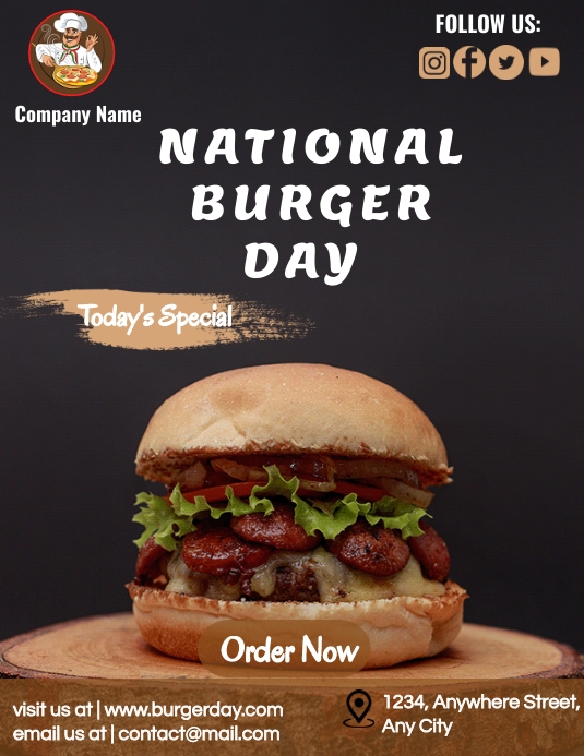 National Burgers Day Ads Template | PosterMyWall