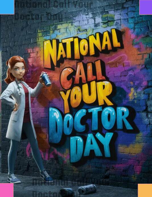 Copy of National Call Your Doctor Day | PosterMyWall