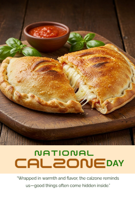 National calzone day Template | PosterMyWall