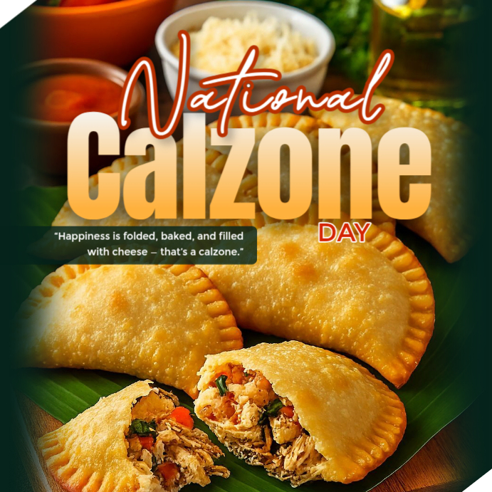 Plantilla de National Calzone Day | PosterMyWall
