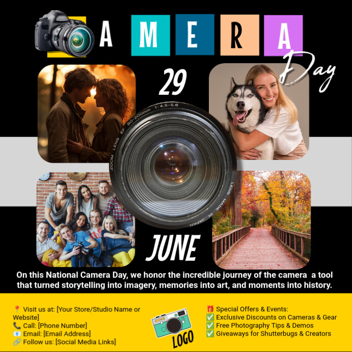 Plantilla de National Camera Day | PosterMyWall