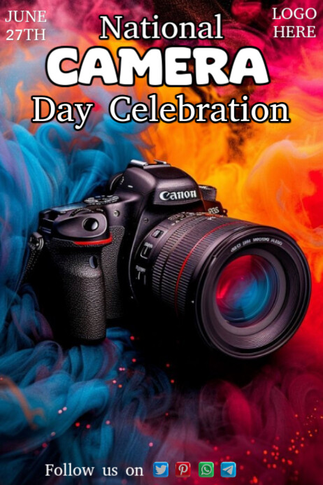 National camera day Template | PosterMyWall