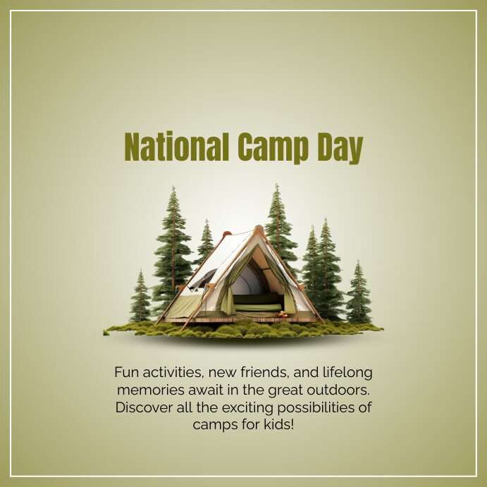 National Camp Day Instagram Post Templat | PosterMyWall