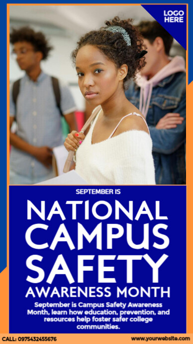National Campus Safety Awareness Month เทมเพลต | PosterMyWall