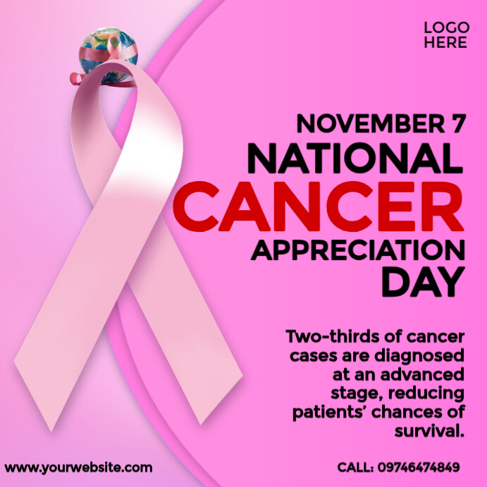 national cancer awareness day Template | PosterMyWall