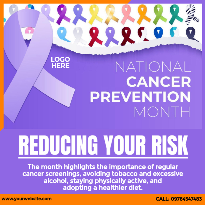 National Cancer Prevention Month Ad Template | PosterMyWall