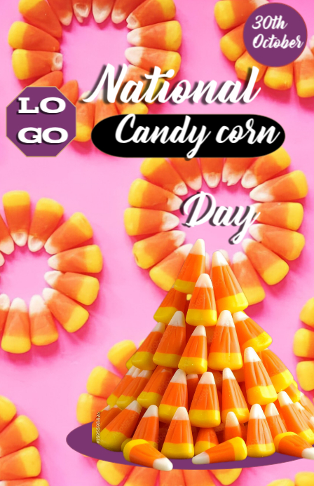 National candy corn day Template | PosterMyWall