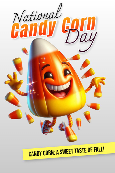 National candy corn day Template | PosterMyWall